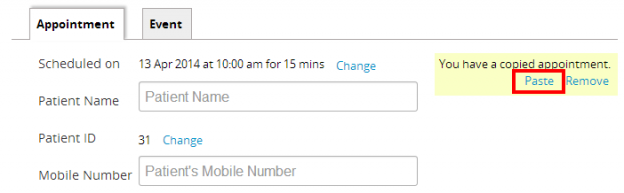 Copy an Appointment | Practo Product News